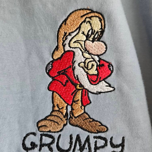 Seven Dwarf Grumpy Machine Embroidery Design | 4x4 & 5x7 Hoop | Grumpy ...