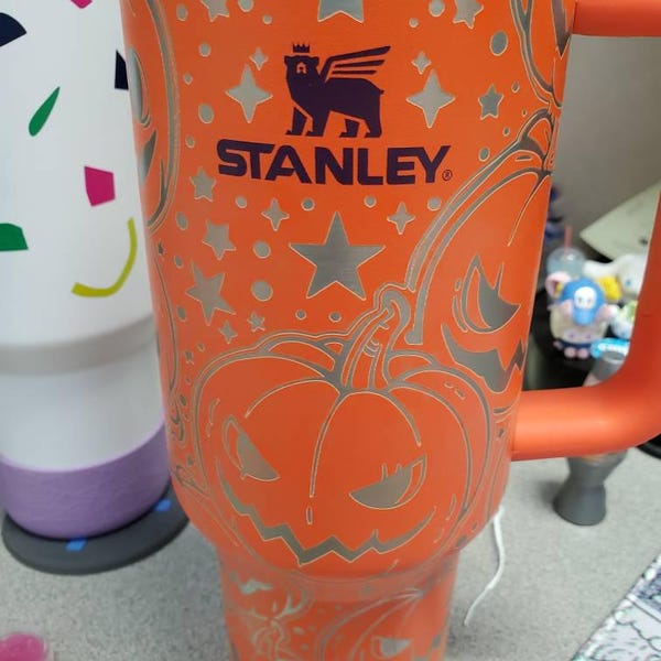 Halloween Scary Pumpkin Jack-o’-lantern Stanley 40oz Quencher. Full ...