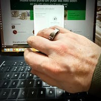 QR Code Titanium Ring - Etsy