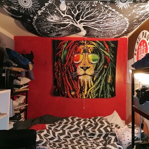 Reggae Music Slogan One Love Rasta Tapestry Rastafarian - Etsy