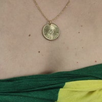 Belgium 1 Franc Duo Coin Necklace/keychain 1950/1951/1952/1953/1954 ...