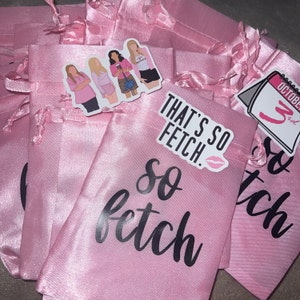 So Fetch Party Bags/ Birthday Favors/ Party Bags/pink Party Favors ...