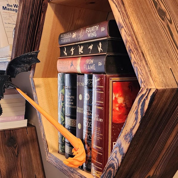 Fire Breathing Dragon Book Nook With Book Mount, Perfect Gift or ...