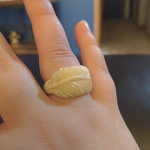 Antler Ring, Natural Whitetail Deer Antler Ring, Bone Ring Size 9 - Etsy