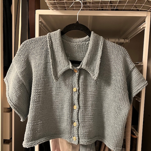 Boxy Cardigan Mohair Edition Knitted Pattern Cardigan Knitting Patterns ...