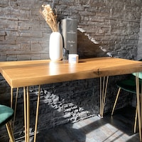 Live Edge Walnut and Steel Dining Table - Etsy UK