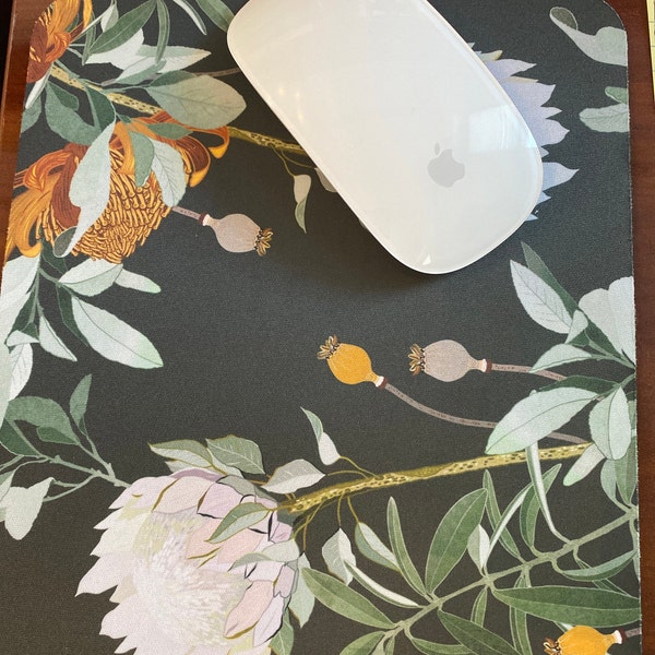 Mouse Pad Protea Floral Mouse Pad Floral Mouse Pad Office Mouse Pad ...