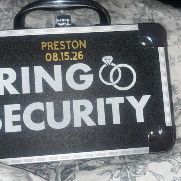 Ring Bearer Box, Ring Security, Ring Bearer Security, Ring Security Box ...