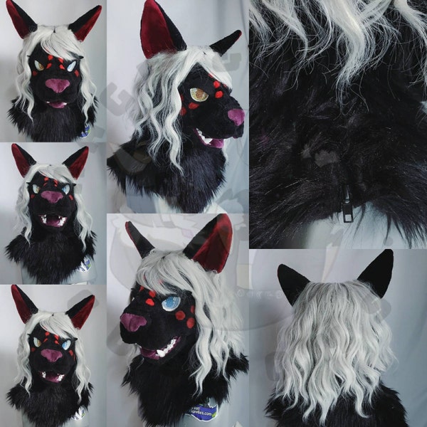 Fursuit Cat Nose Pattern & Tutorial Pickable Plush Feline Snout W ...