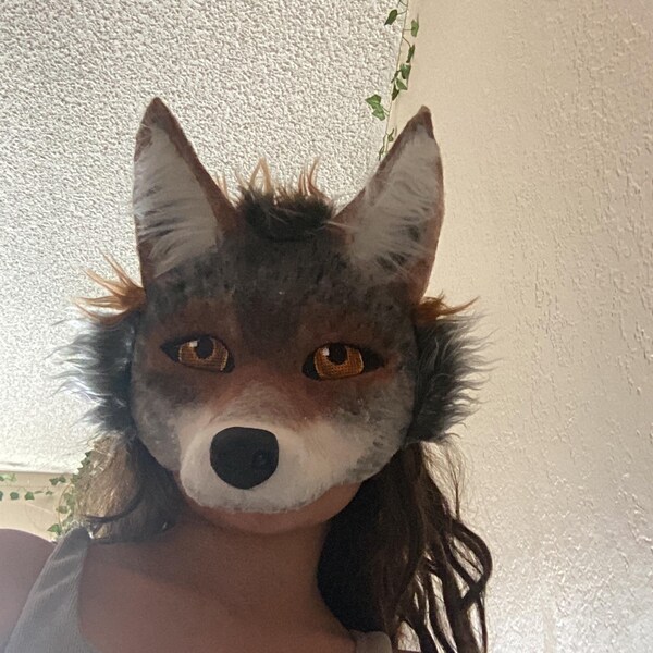 Felted Brown Bear Therian Mask - Etsy