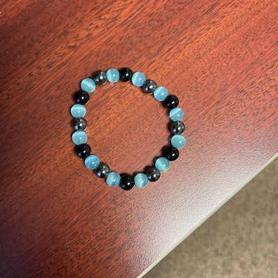 Shinso BNHA Real Crystal Bead Bracelet - Etsy