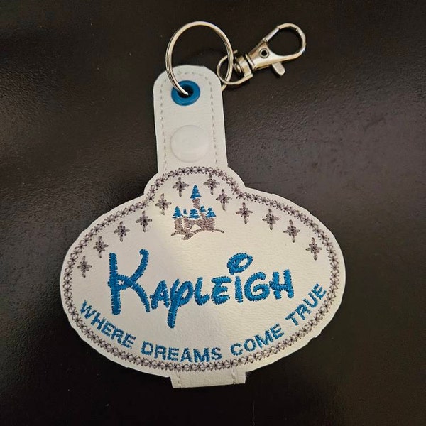 Mouse Ear Strap | Personalized Ear Saver | Ear Fob | Cast Member Badge ...