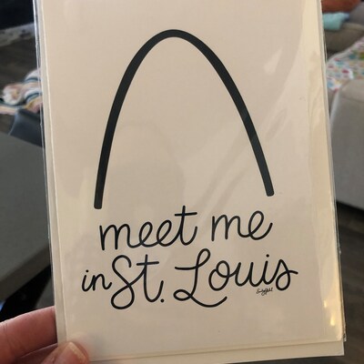 STL Sticker 314 Saint Louis STL Hand Lettered Sticker Arch Sticker Hand ...