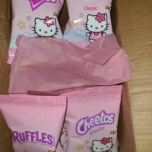 Hello Chips Kitty Party Chip Bags Sanrio Kitty Birthday Party Treats ...