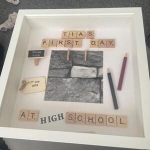 Scrabble New Home, First Home Frame, Engraved Personalised Name Frame ...
