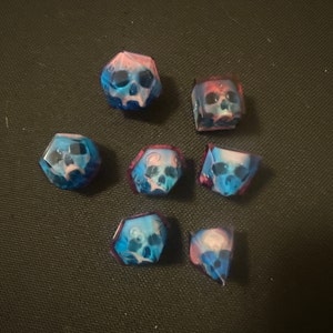 Dice Set Skull Sharp Edge, D&D Dice Set for Dungeons and Dragons D and ...