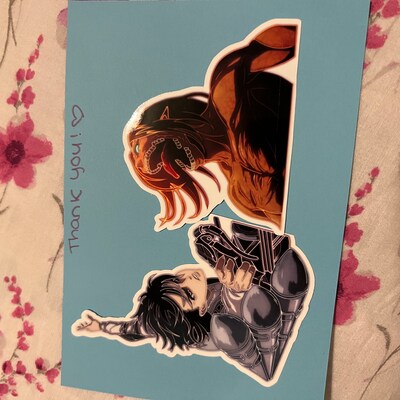 Mikasa Ackerman Attack on Titan Sticker Available in Gloss or ...