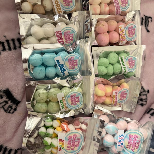 Freeze Dried Cotton Candy Taffy: Light, Airy, Crunchy - Etsy