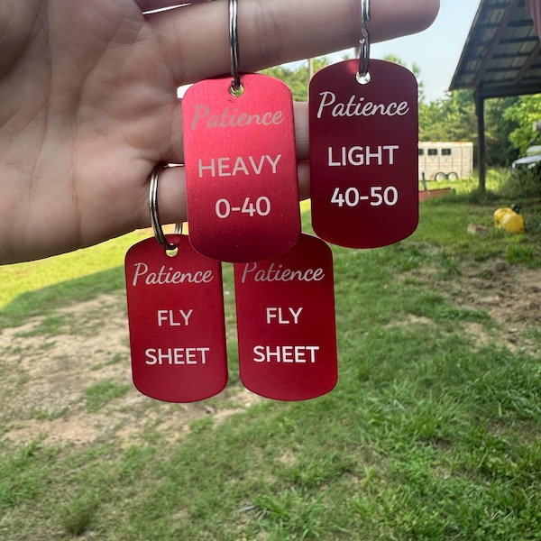 Personalized Horse Blanket Tag, Horse Rug Tag, Tack Tag, Horse Name Tag ...