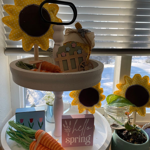 Mini Metal Watering Can // Watering Can With Floral // Tier Tray Decor ...