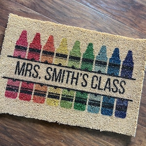 Custom Classroom Doormat, Personalized Classroom Decor, Doormat for ...