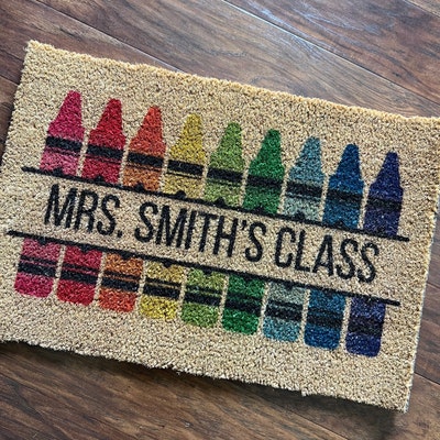 Custom Classroom Doormat, Personalized Classroom Decor, Doormat for ...