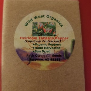 Wild West Organics Arizona Organic Bird Pepper Seeds - Etsy