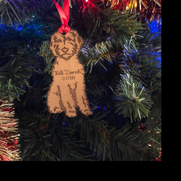 Goldendoodle Personalized Christmas Ornament - Labradoodle - Custom Pet ...