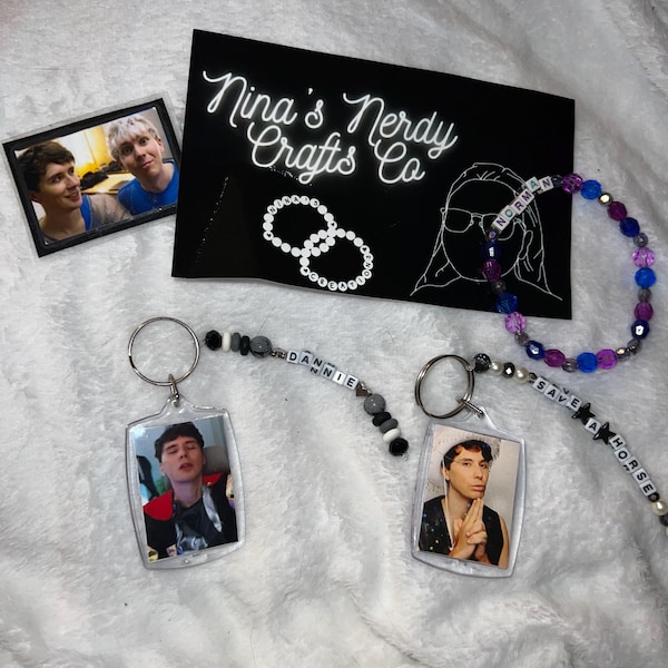 Dan and Phil Mini Photo Keychains - Etsy