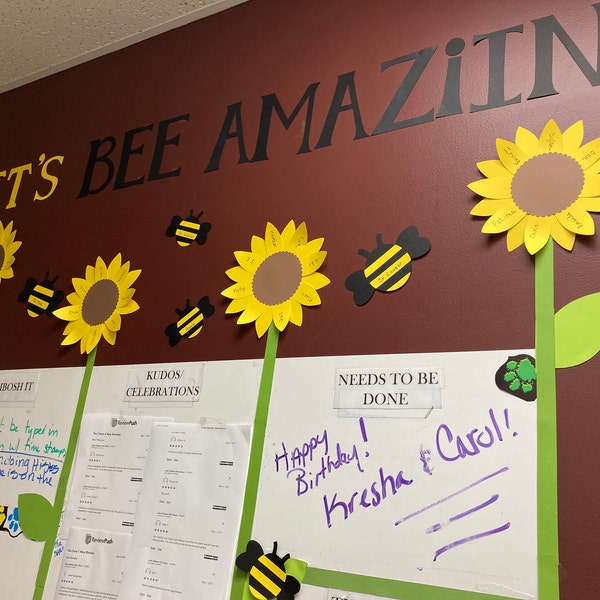 Teachers School Bulletin Board Cutouts DIY Kit "bee Amazing" | Back to ...
