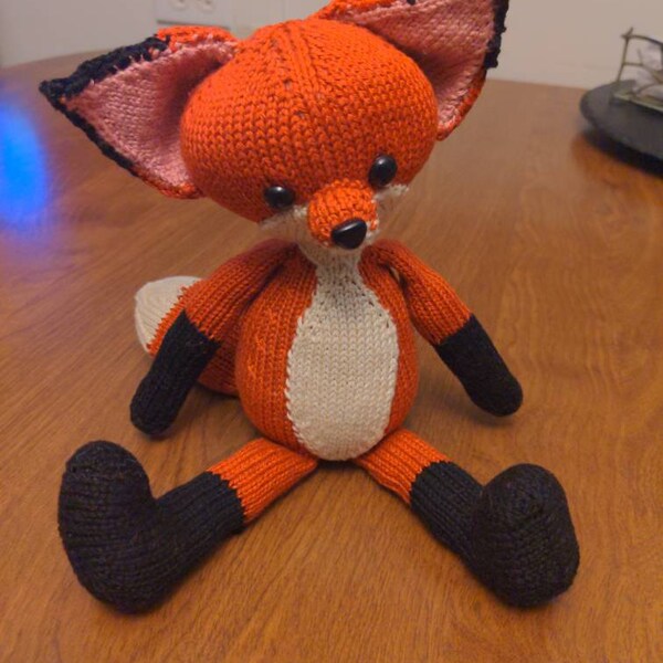Knit Pattern- Sweet Baby Fox - Etsy