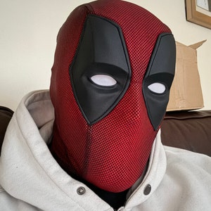 X-force Grey Deadpool Costume Cosplay Mask With Magnetic Eyes - Etsy