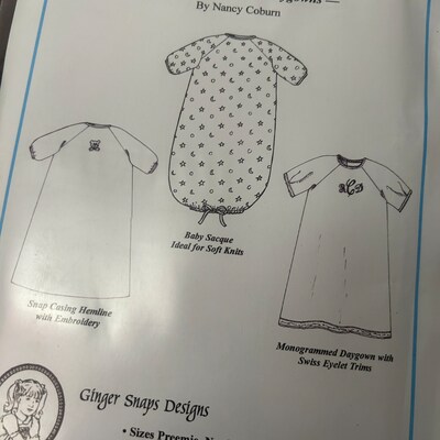 Smocked Bishop Daygowns Pattern by Ginger Snaps Designs - Etsy