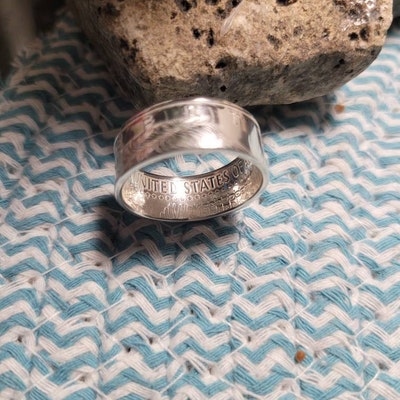 22k Solid Gold Coin Ring for Men: Crafted From 1 Oz 'heads' Design Coin ...