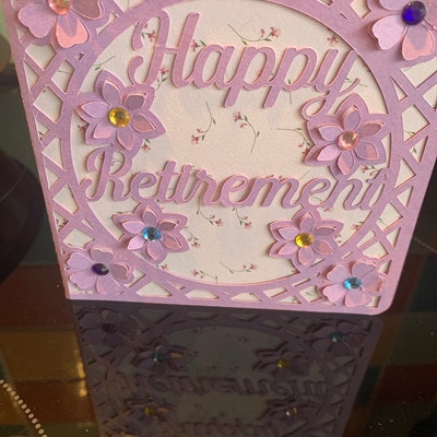 SVG: pop Up/ 3D Happy Retirement Card. Digital Download. Paper Cutting ...