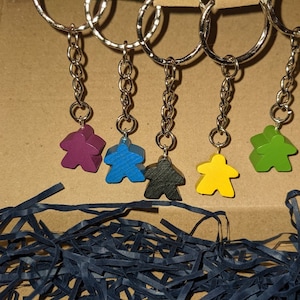 TRANS MEEPLE KEYCHAIN// Trans Gender Key Ring, Trans Pride Key Chain ...
