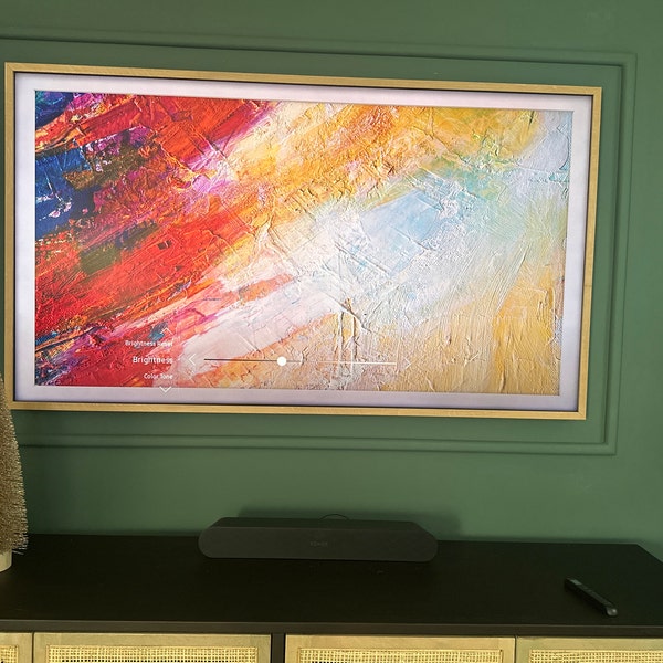 Samsung Frame TV Handmade Real Wood Bezel - 65'' Model - Etsy