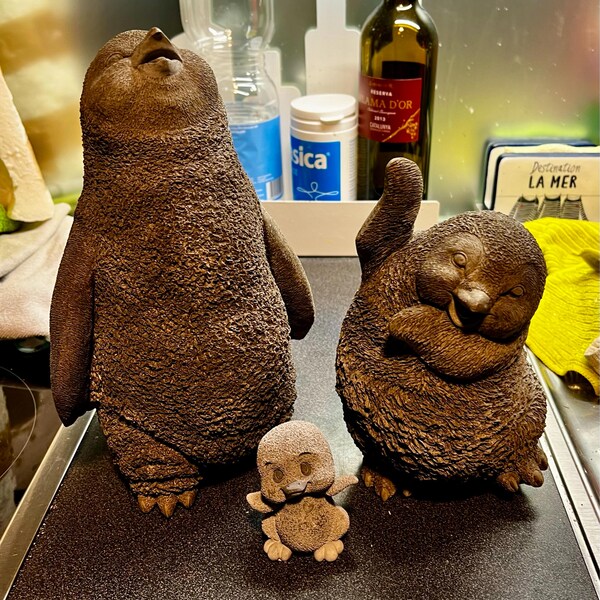 3d Baby Penguin Theme Mold Mould Silicone Soap Melt and Pour Candle ...