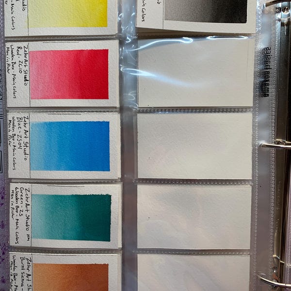 30 Pcs Dot Card - Watercolor Handmade Color Sampler Set - Tester ...