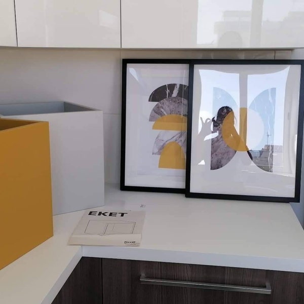 Set of 3 Mustard Art Prints, Mustard Wall Art, Yellow Wall Art, Mustard ...