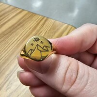 ACOTAR Night Court Signet Ring, Starry Mountains Night Court Ring ...