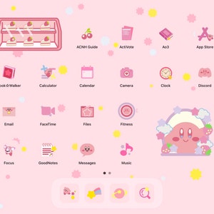 Cute Kirby's Dream Bffet Digital Planner Goodnotes Templates Digital ...
