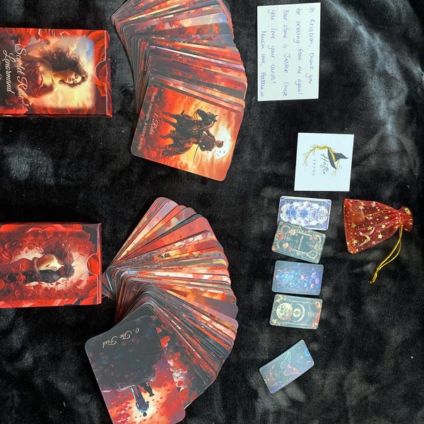 Scarlet Rose Love Tarot & Lenormand • 2 Deck Special Bundle • Hattie ...