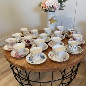 Broken Completely Mismatched Tea Cups and Saucers Vintage Tea Cups ...