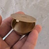 Clean and Simple Small 1.6" Round Brass Pill or Trinket Box — Perfect ...