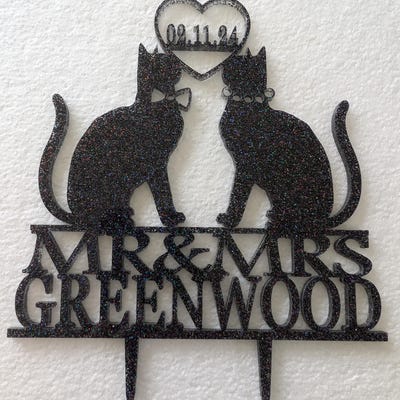 Wedding Cake Topper,family Cake Topper With Child,last Name Cake Topper ...