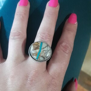 Royston Ribbon Turquoise Ring Royston Turquoise OOAK Royston Ring ...