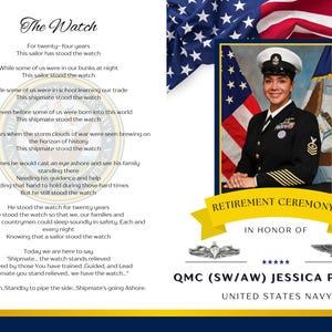 Army Retirement Ceremony Program Canva Template Army Values Bi-fold 8 ...
