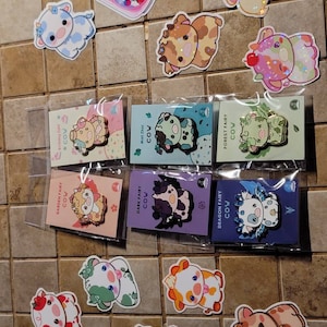 12 Birth Month Cow Stickers, Cute Cow Stickers, Waterproof Water Bottle ...