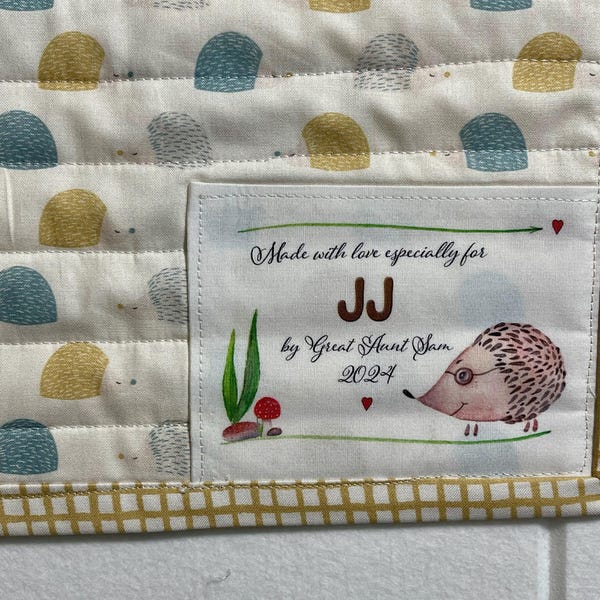 Large Personalized Sewing Labels Personalized Quilt Label Custom Fabric ...